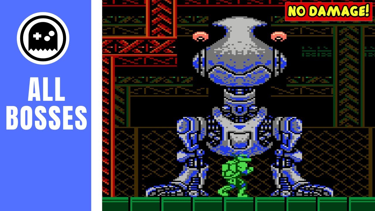 Teenage Mutant Ninja Turtle (NES) - All Bosses - (No Damage) - YouTube