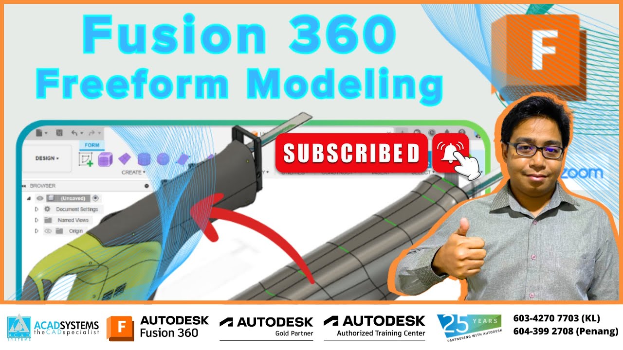 Autodesk Fusion 360 Freeform Modeling - YouTube