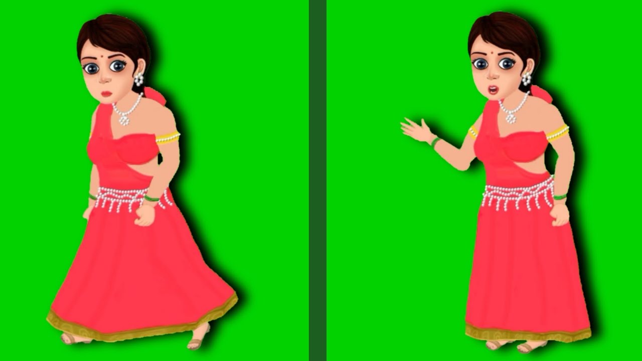 Green Screen Rani(Queen) Cartoon Character/Rani Green Screen/Queen ...