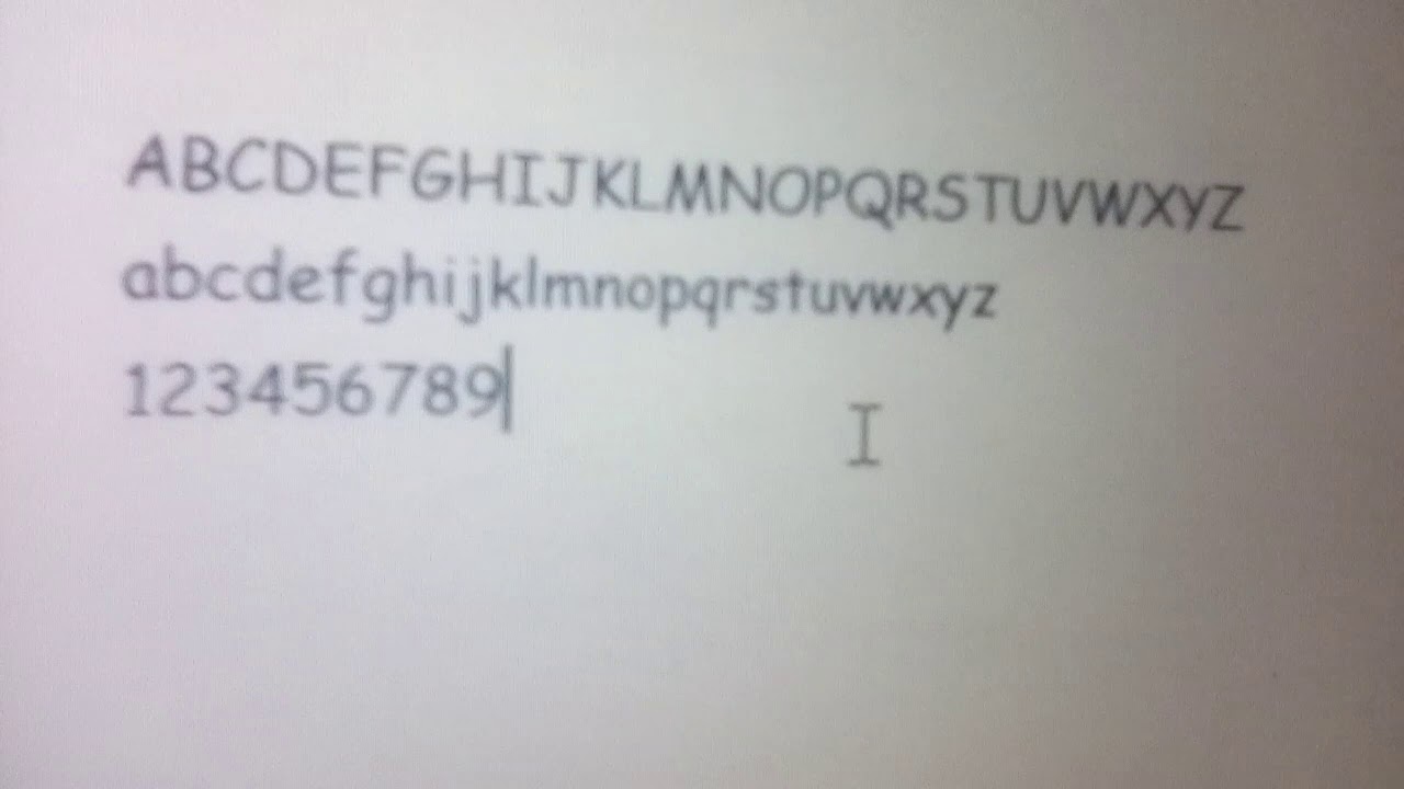 baldis basics font - YouTube