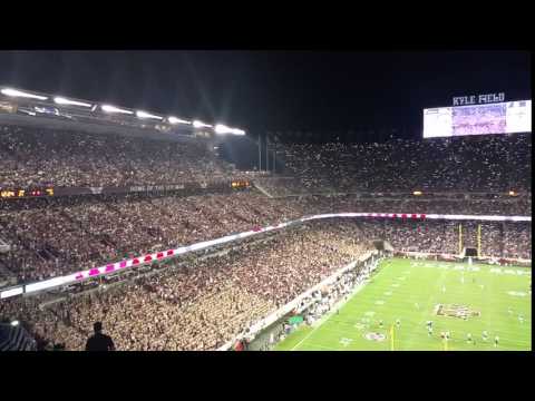 Kyle Field flashing lights!!! - YouTube