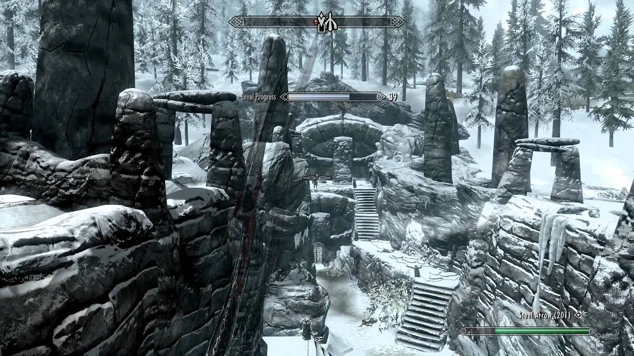 The Elder Scrolls Skyrim V: Daedric Bow Archery - YouTube