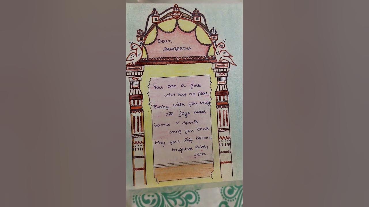 My school memories farewell card from my teacher & junior 22 years ago👍 ...