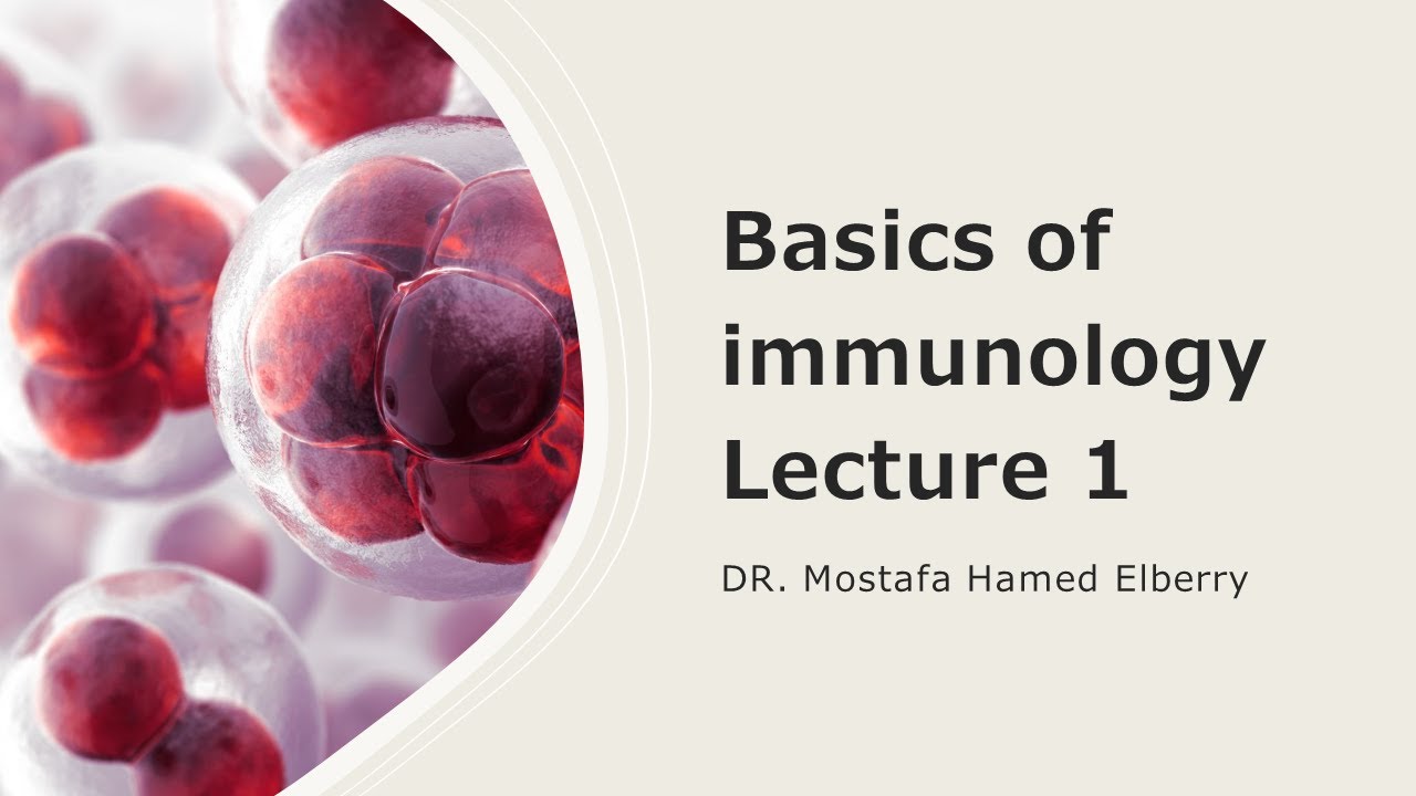 Basics of immunology Lecture 1 - YouTube