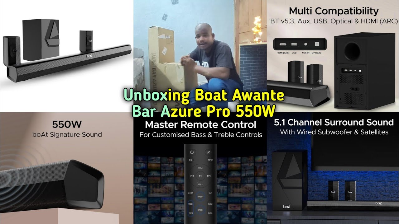 Unboxing Boat Awante Bar 550W Soundbar।।Only ..99rs.।। - YouTube