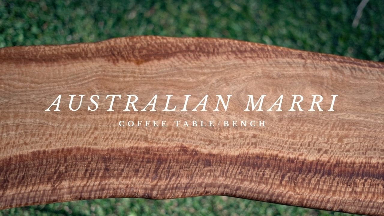 Australian Marri Coffee Table / Bench - My First Wood Project - YouTube