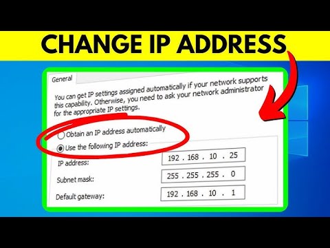 How to Change IP Address on Windows 11\10 \ 8 \ 7 || Change IP Address ...