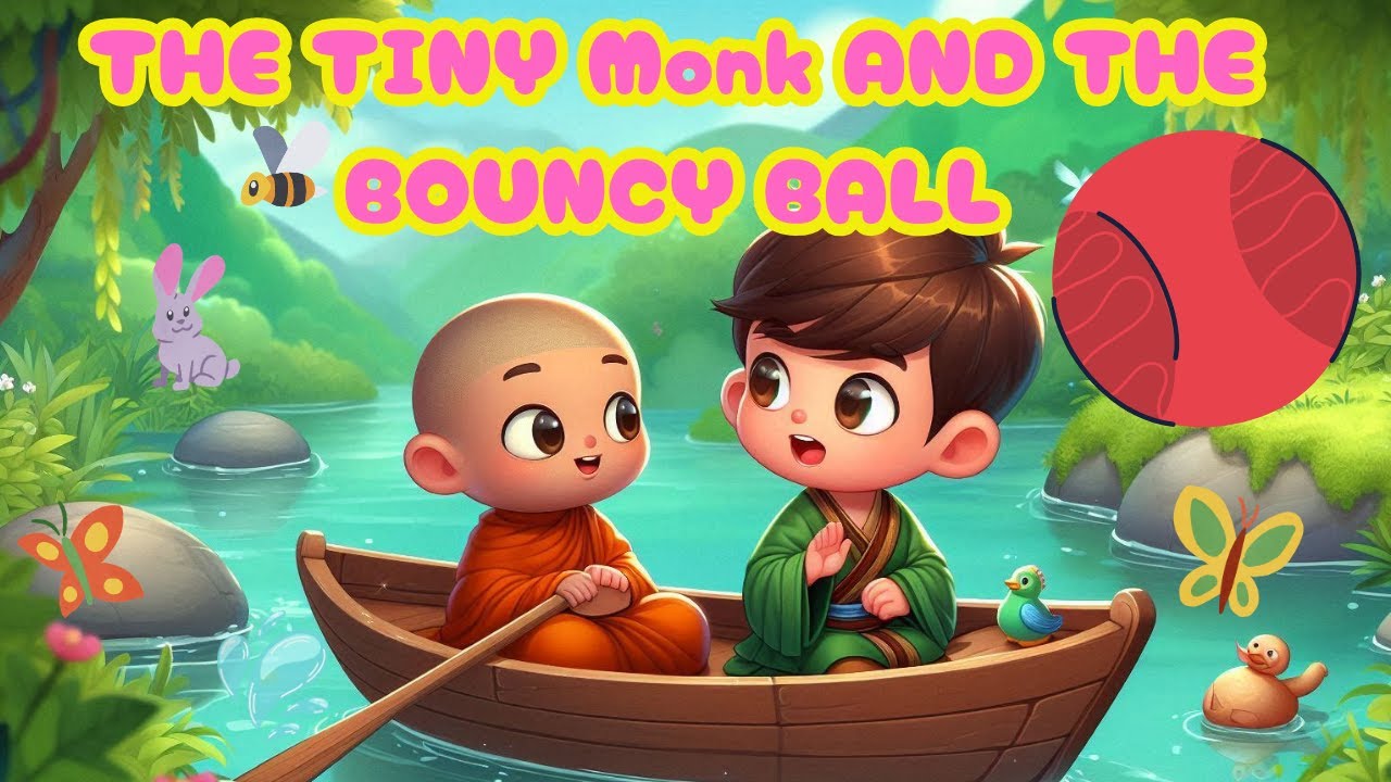 The Bouncy Ball & The Tiny Monk | kids Fantasy Story | Moral Story - YouTube