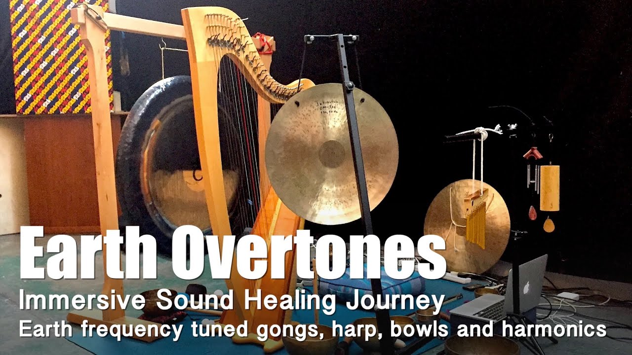 Earth Overtones | Immersive Sound Healing Journey | Earth tuned gongs ...