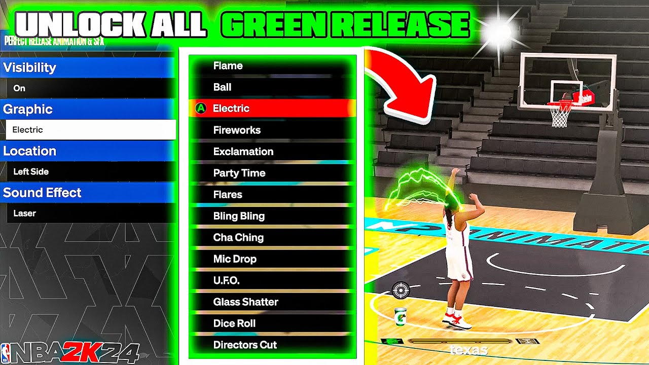 NBA2K24 - HOW TO UNLOCK EVERY SINGLE GREEN ANIMATION !!!!! - YouTube
