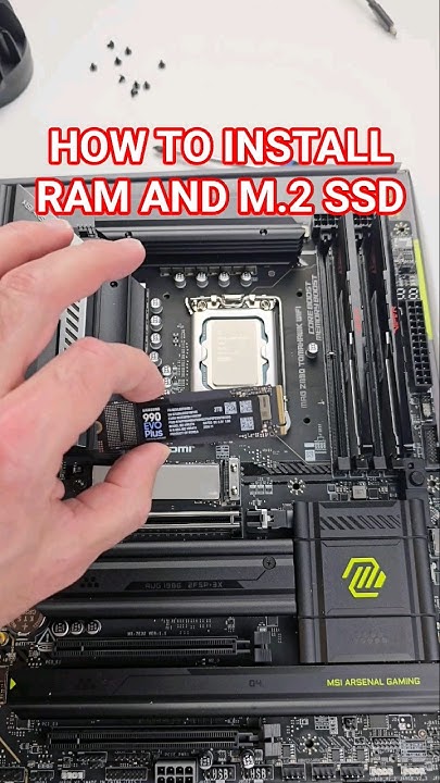 How to install ram and m.2 drive. #pcbuild #ddr5 #intel #pc #pcgaming - YouTube