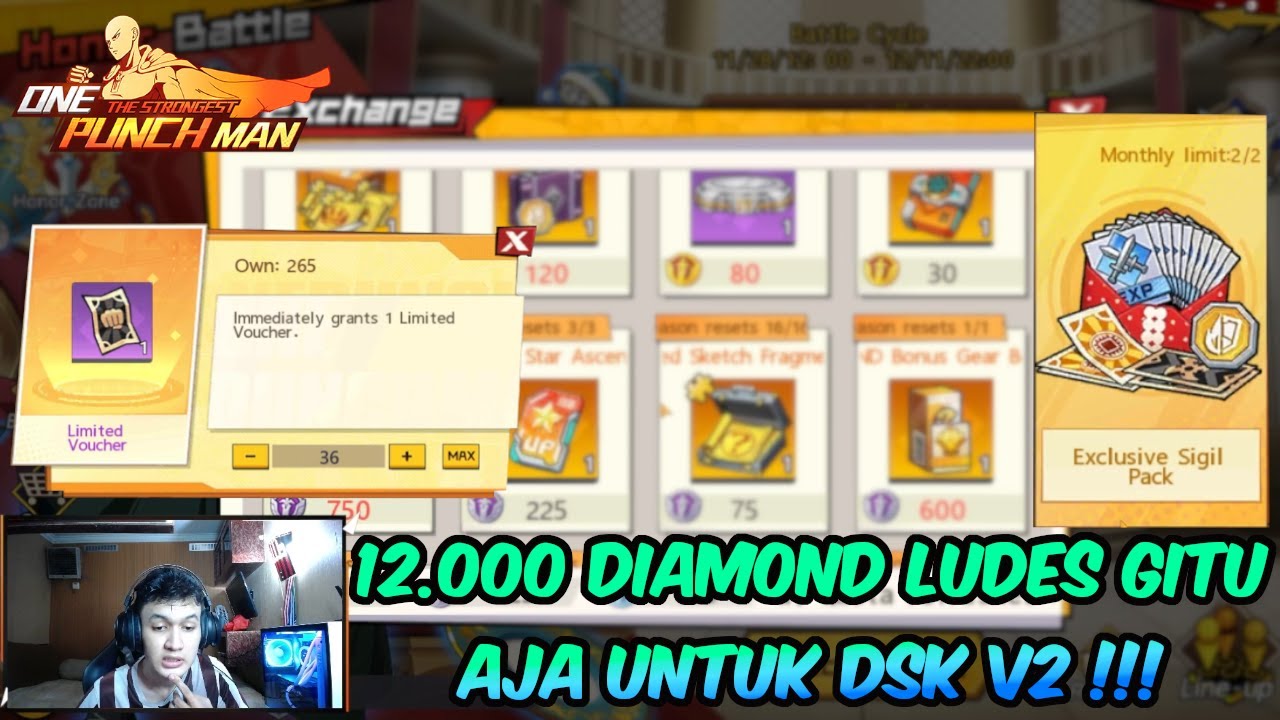 TAHAP III : HABISIN 12K+ DIAMOND UNTUK MEMPERSIAPKAN DSK V2 !!! - OPM ...