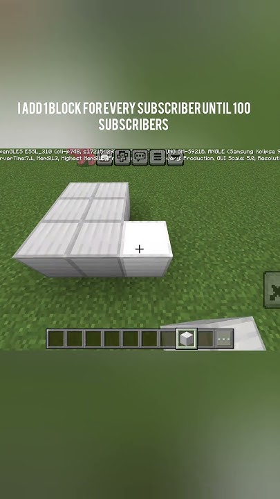I add 1 block for every subscriber thanks for 14 sub!!! - YouTube