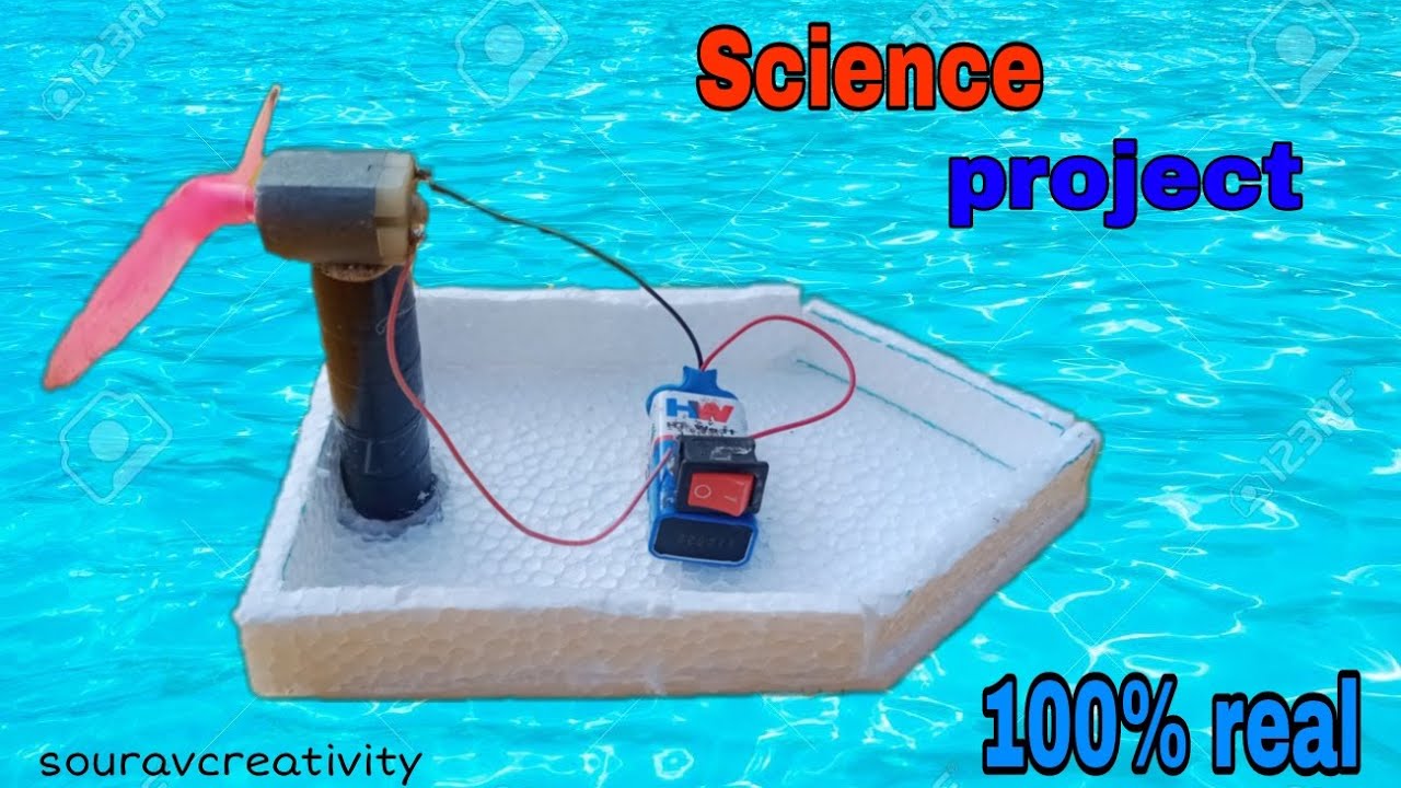 How To Make A Water Boat, 6th Class Science Project Easy, Project - YouTube