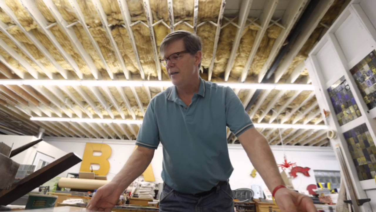 UND art professor Kim Fink discusses his career - YouTube