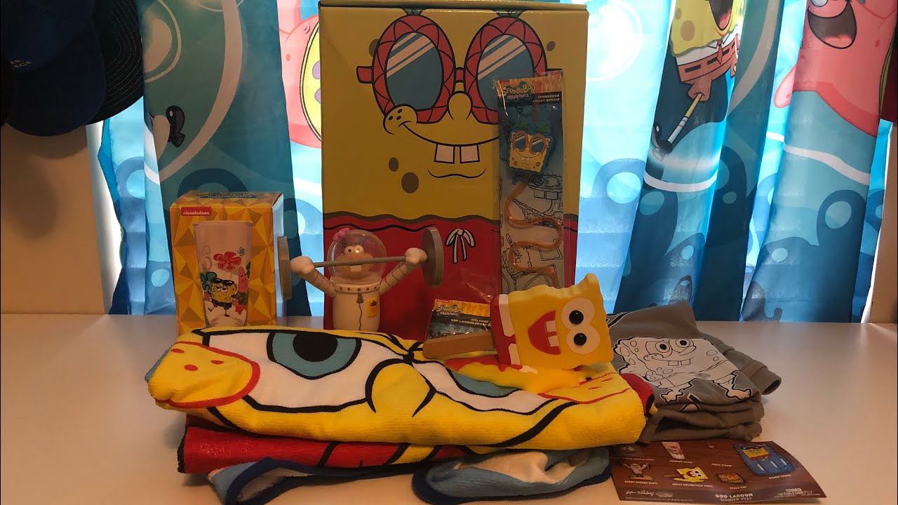 Nick Box SpongeBob SquarePants Summer Box Review - YouTube
