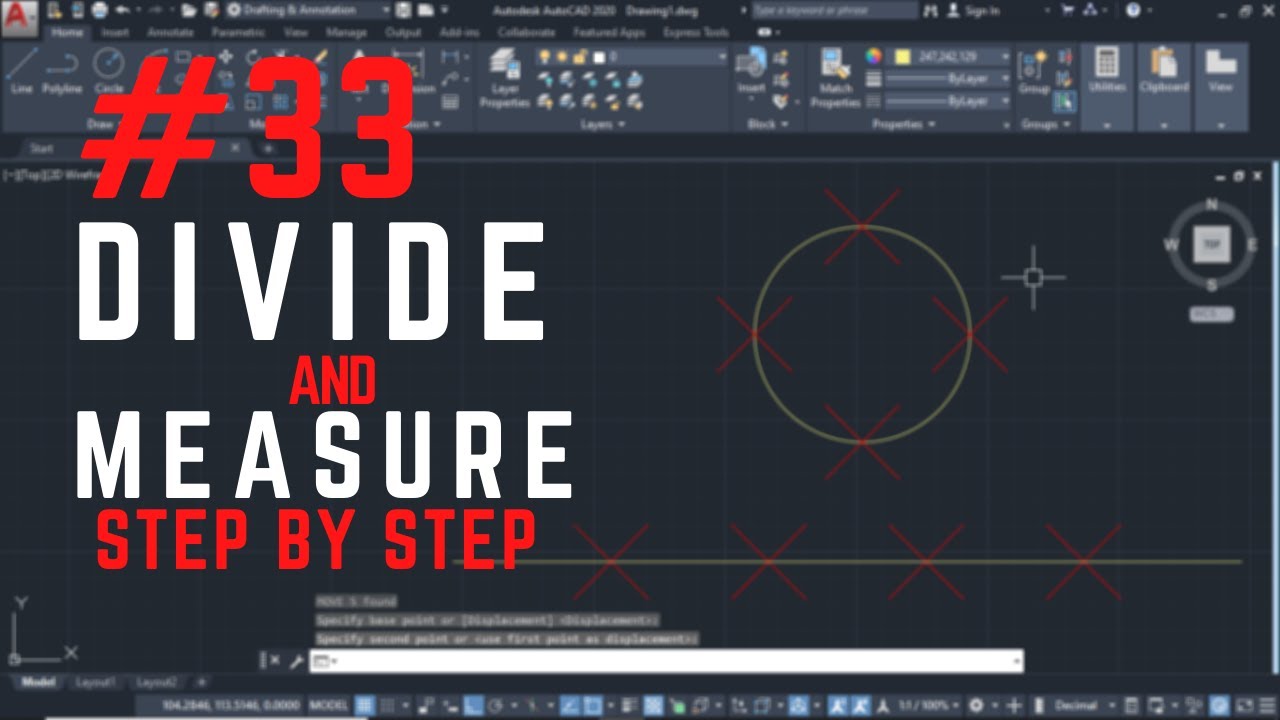 Divide In AutoCAD Measure Command In AutoCAD AutoCAD Divide Divide In AutoCAD Measure Command In AutoCAD AutoCAD Divide