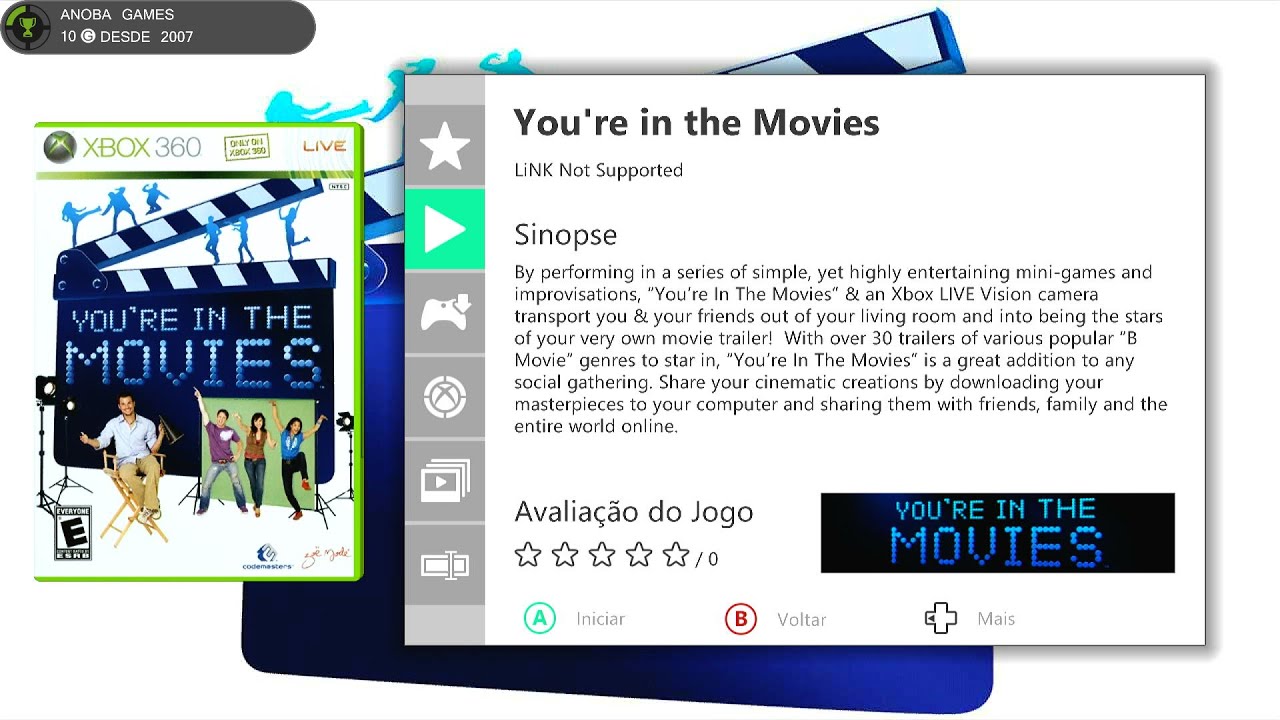 You're in the Movies com Xbox Live Vision (Xbox 360) - YouTube