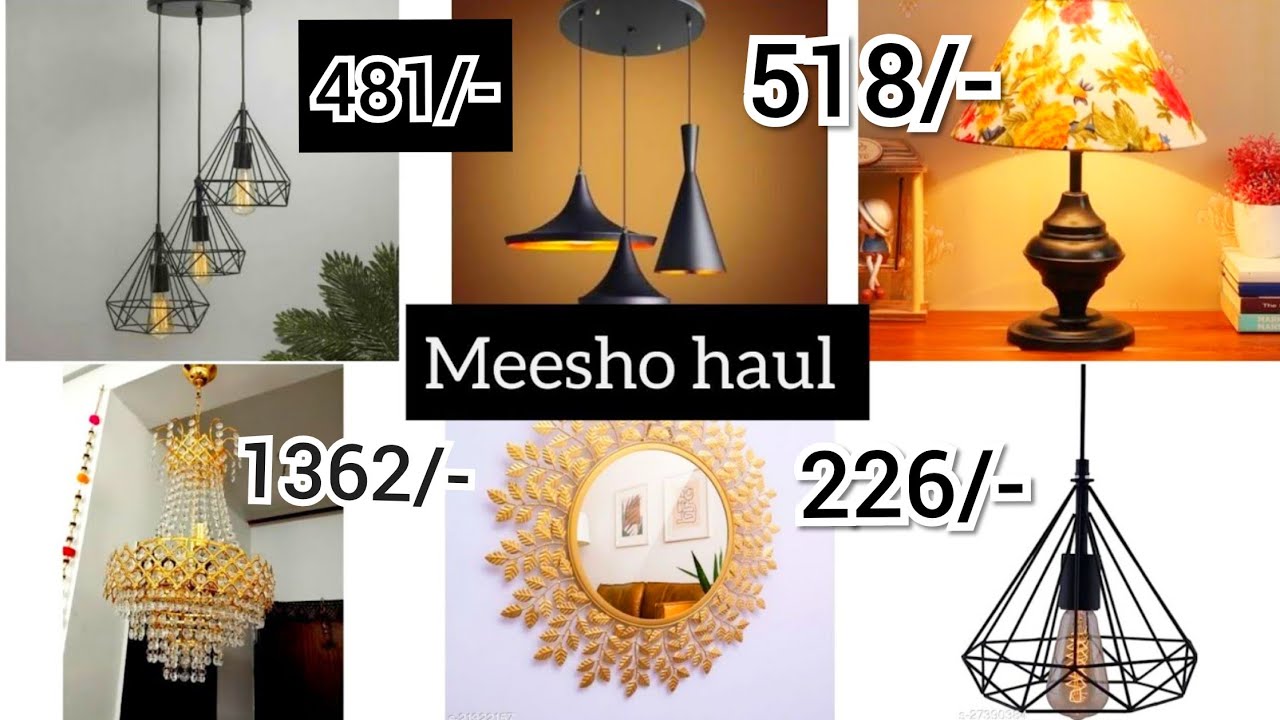 Meesho haul ceiling lamp and lights ♥️/code in description. - YouTube