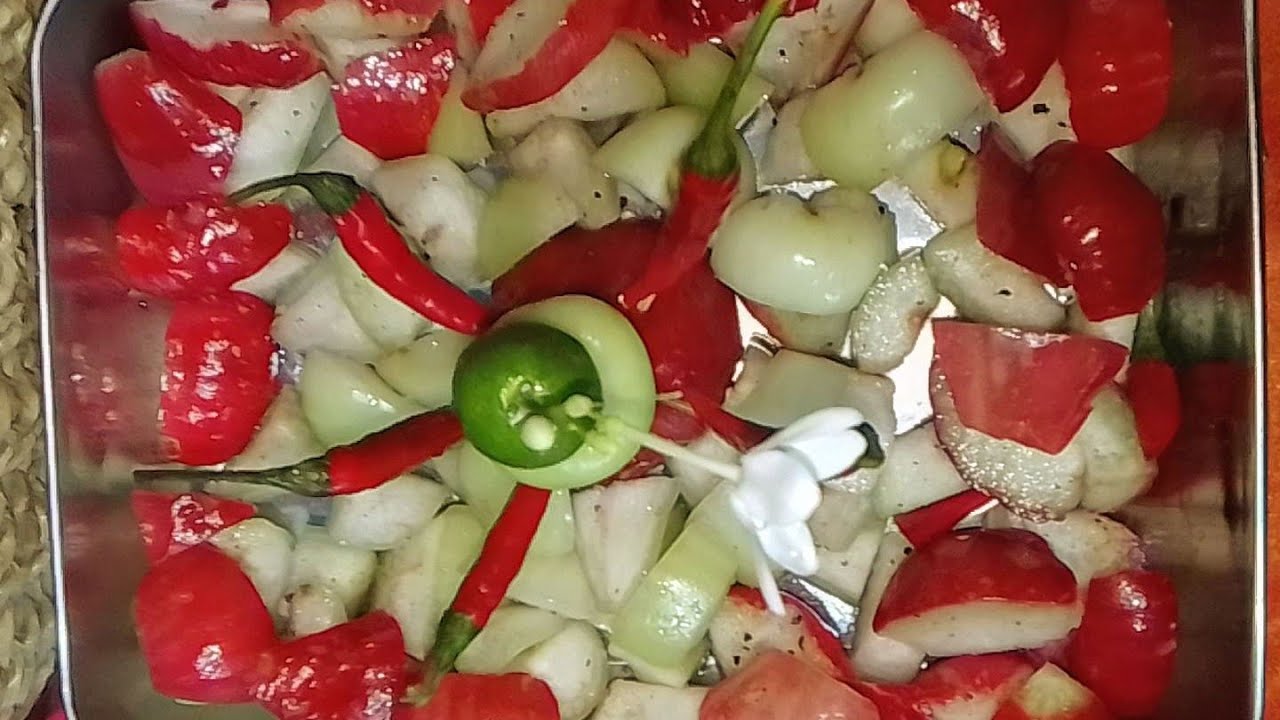 Cutting / Slicing /Squeezed /Macopa ,Philippine Lime 🫒 , Hot Red Pepper ...