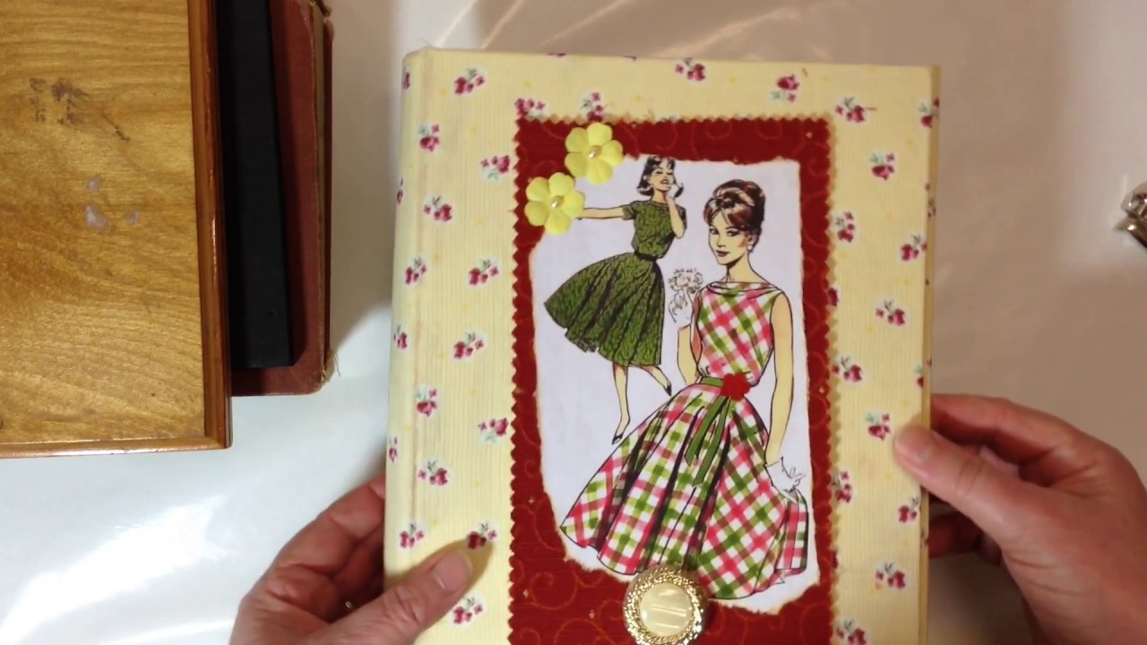 Crafting On A Retro Junk Journal Ring Binder Process 1 Youtube