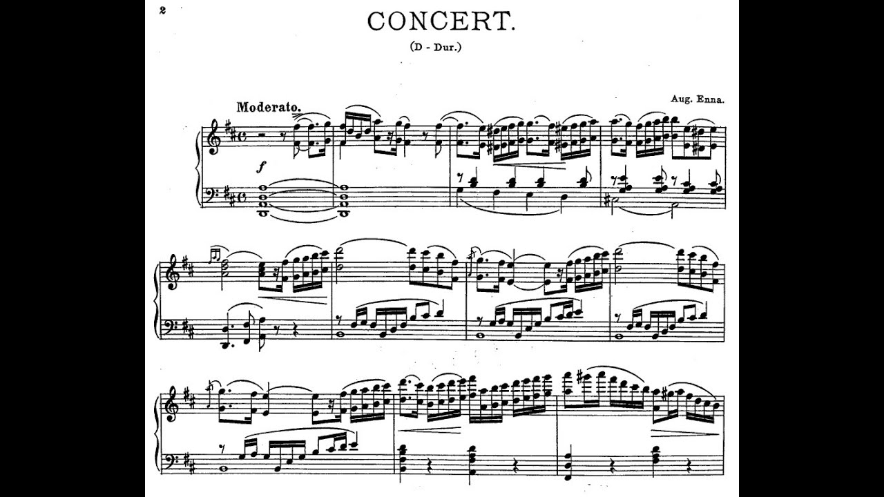 August Enna - Violin Concerto in D Major - YouTube