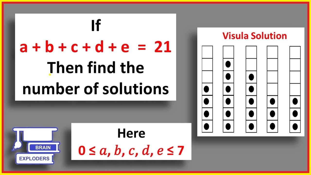 Find the Number of Solutions - Five Variable Problem - YouTube