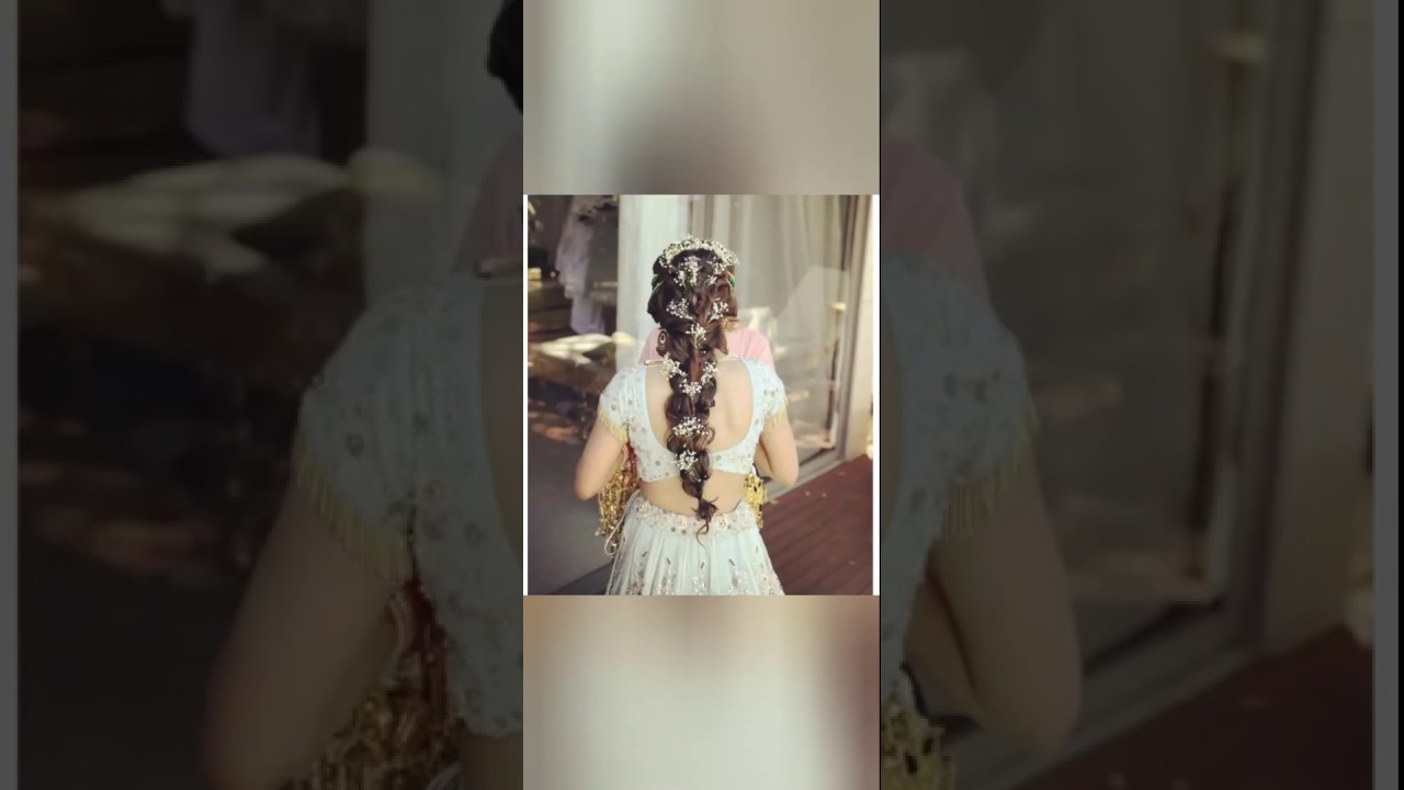 Beautiful bridal hairstyle // latest dulhan hairstyle ideas for Indian ...
