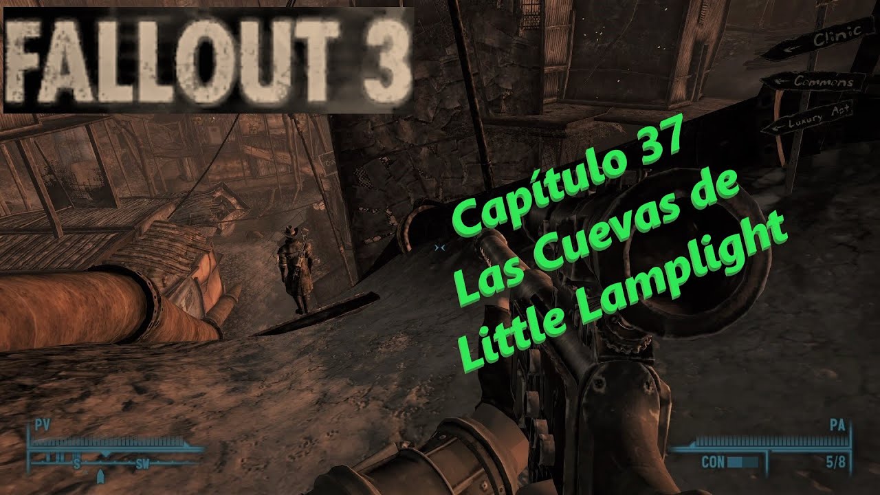 Fallout 3 - Capítulo 37 - Las Cuevas de Little Lamplight - YouTube