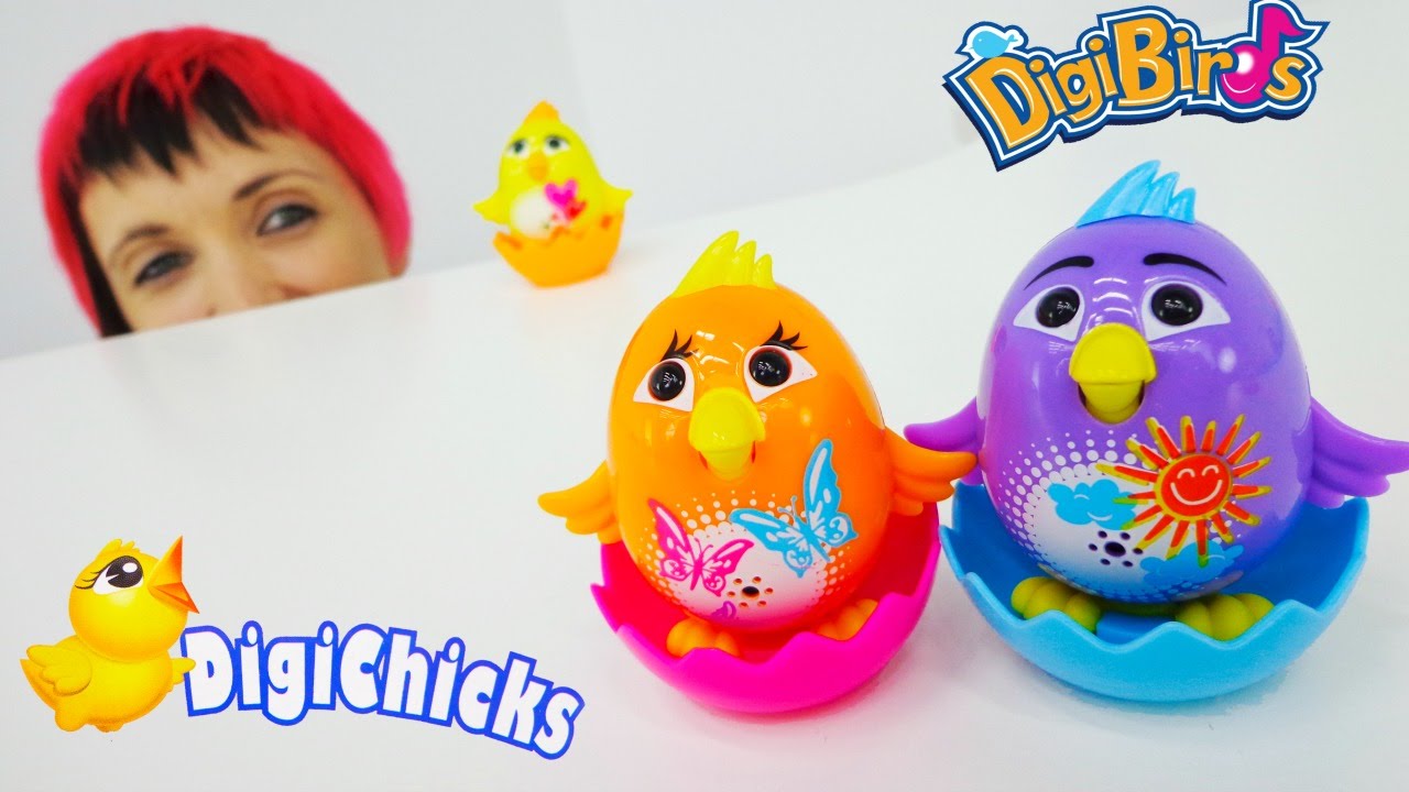Птенчики DigiChiks. Интерактивные Поющие птички Digibirds - YouTube