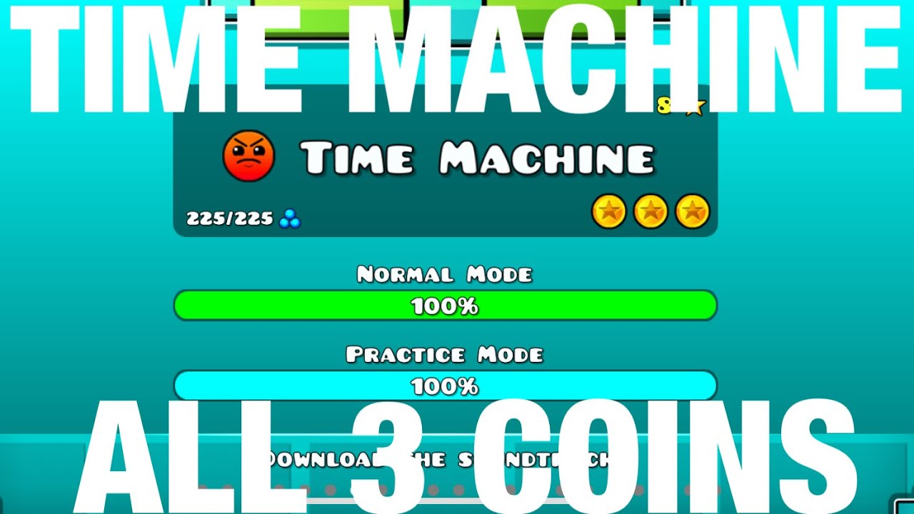 Geometry Dash - Time Machine (ALL 3 Coins) - YouTube