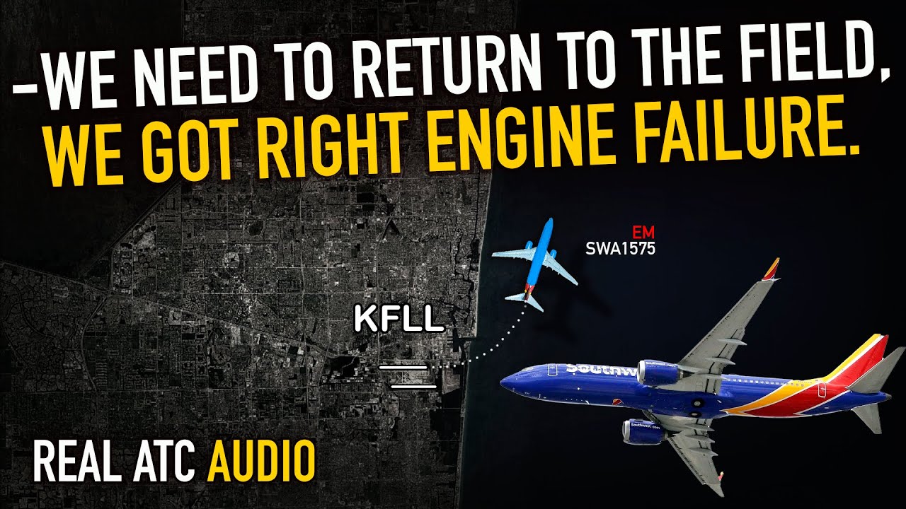 ENGINE FAILED on climb out. Southwest Boeing 737. REAL ATC - YouTube
