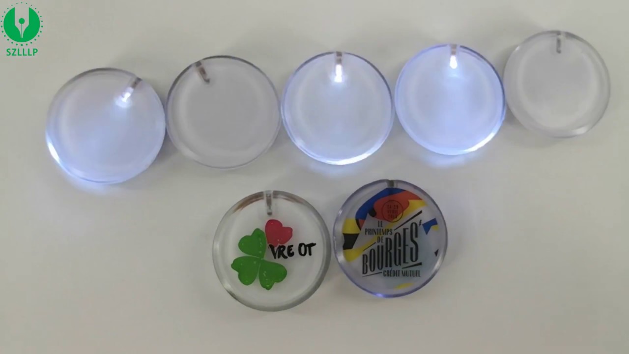 Plastic Light Up LED Flashing Pin Button Badge - YouTube