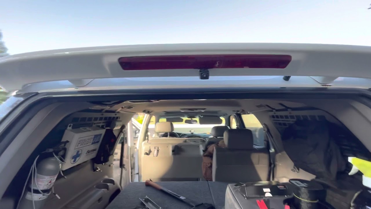 First Gen Toyota Sequoia Back Up Camera in Spoiler (hidden wires) with ...