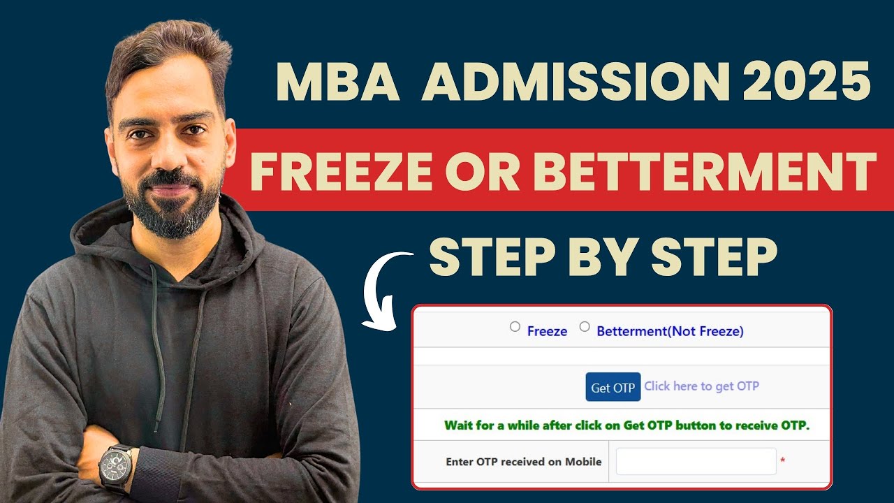 MBA CAP ROUND 1 ALLOTMENT RELEASED | Step by Step Seat Acceptance ...