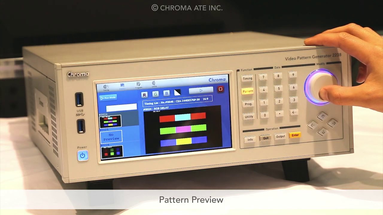 [크로마] Chroma Model 2238 Video Pattern Generator - YouTube