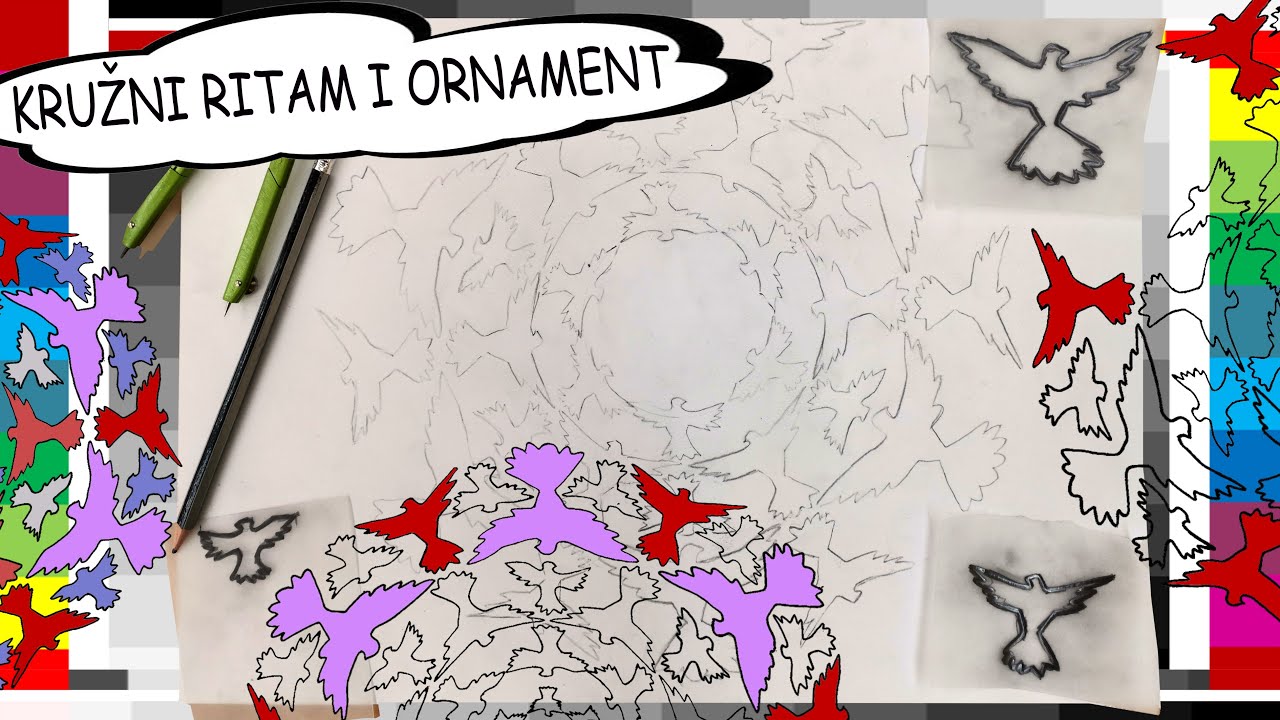 KRUŽNI RITAM I ORNAMENT /circular rhythm & ornament likovni123 - YouTube