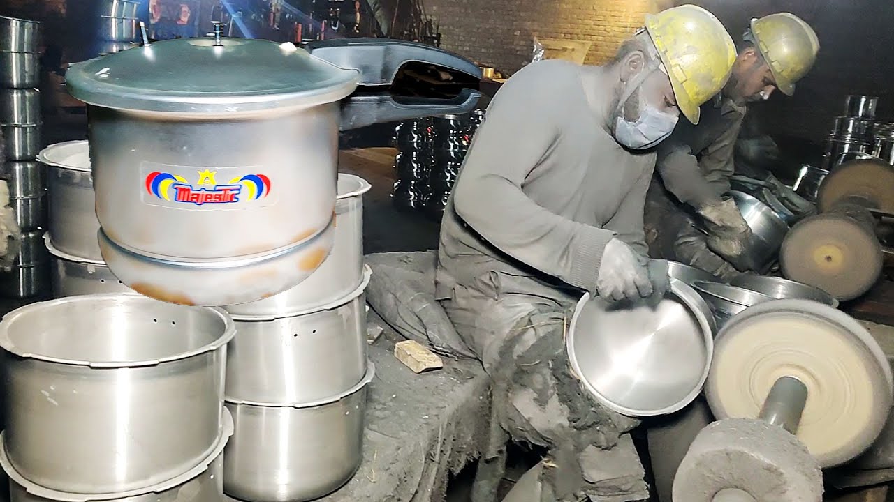 Complete Production Process of Pressure Cooker Making - YouTube