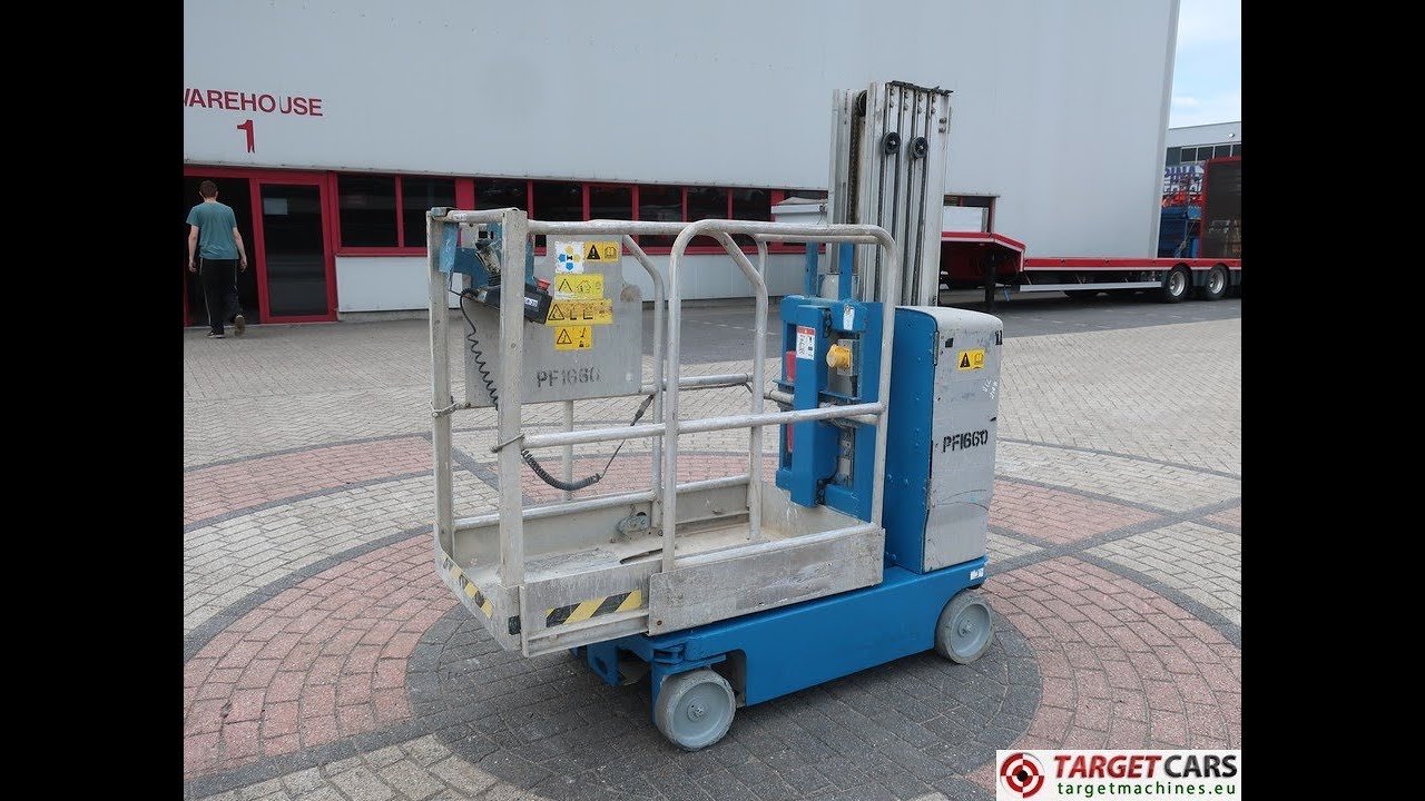 778462 GENIE GR-20 RUNABOUT GR20 VERTICAL MAST AERIAL WORK PLATFORM 10 ...