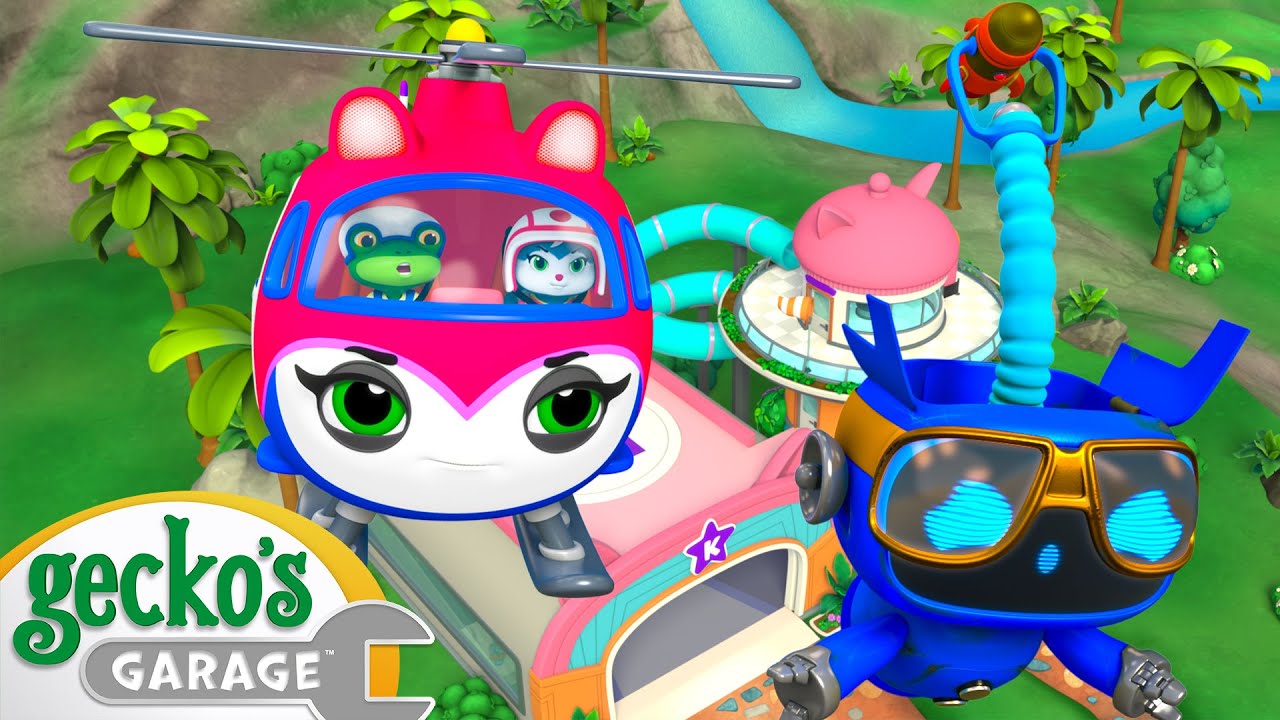 Kat's Helicopter Rocket Chase | Gecko's Animal Pals |Animal & Vehicle ...