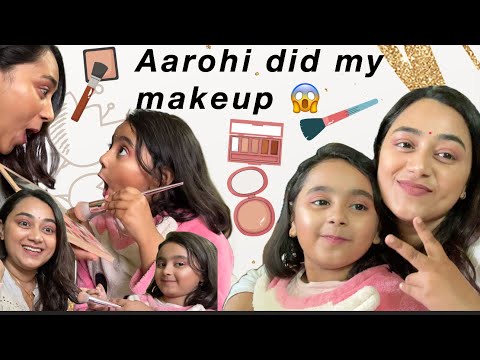 Part2  Learn makeup with Aarohi || 😱😱Aarohi did my makeup ||