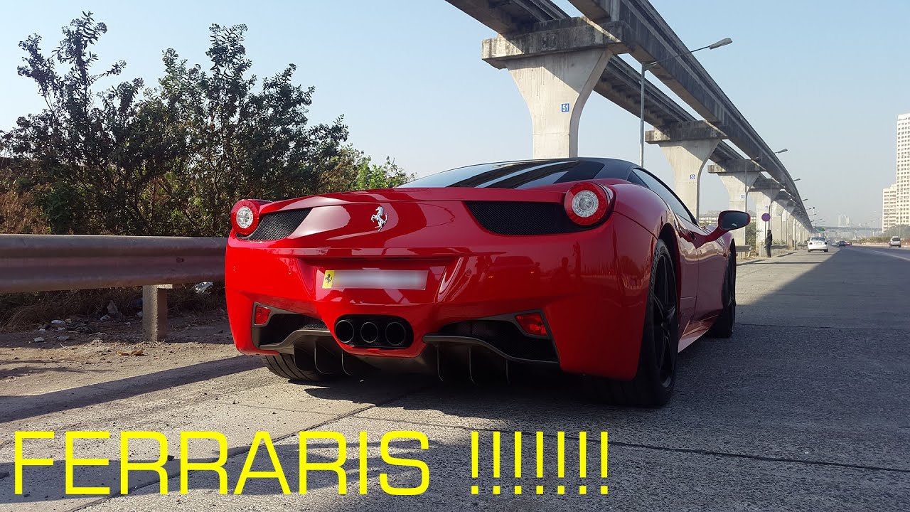 FERRARI IN MUMBAI | INDIA | 2015 - YouTube