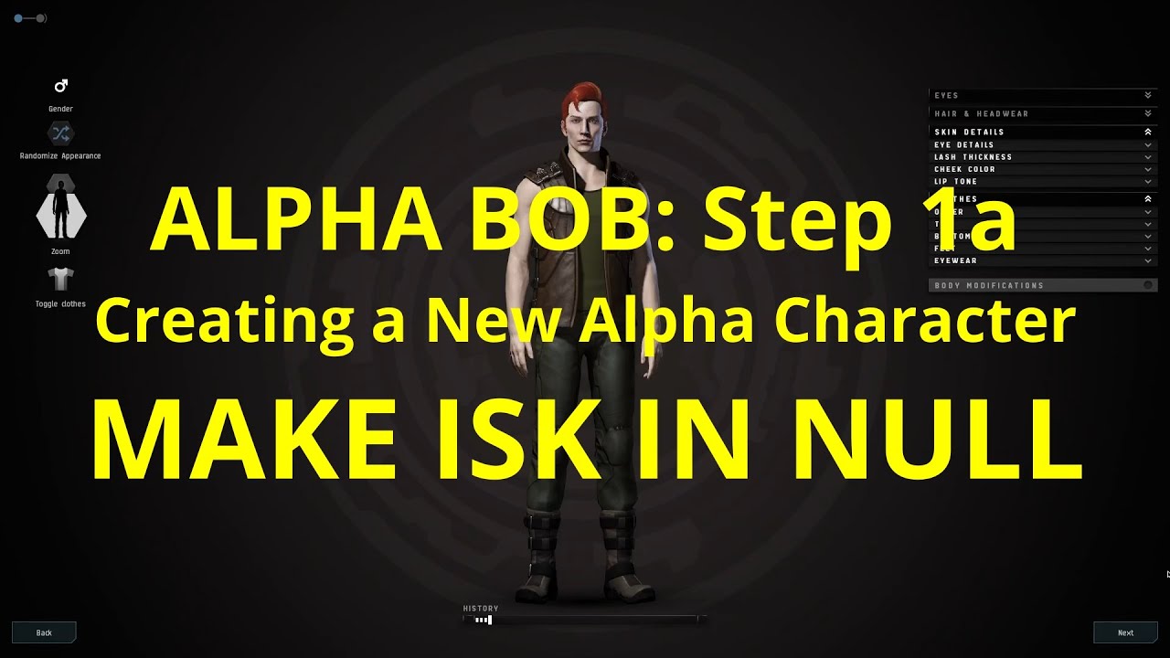 EVE ONLINE - Creating a New Character - YouTube
