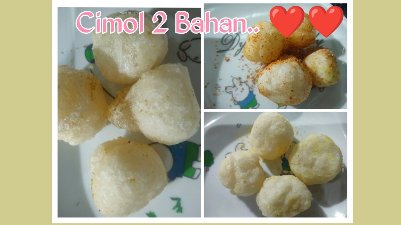 CARA MEMBUAT CIMOL|| PERCOBAAN MEMBUAT CIMOL|| CIMOL 2 BAHAN|| bunda HF ...
