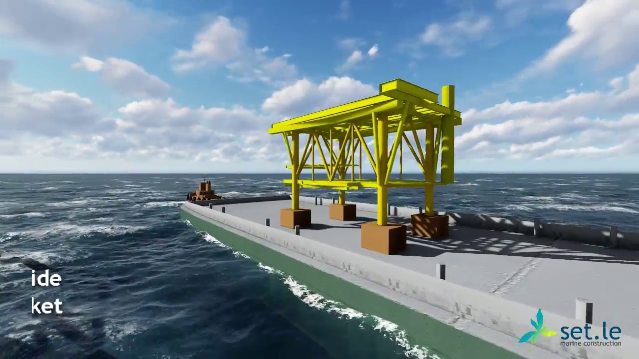 Juliet Offshore Fixed Jacket Construction Animation Video - YouTube