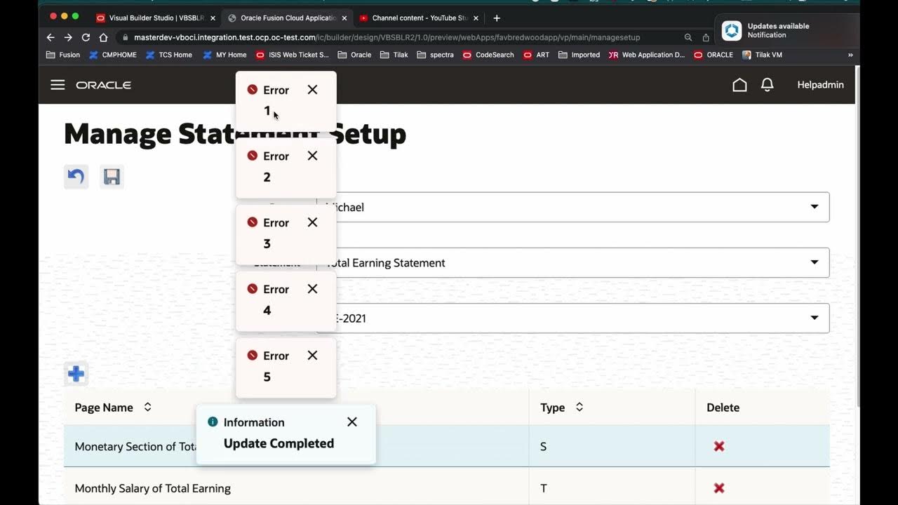 Oracle VBCS Beginner Lessons - table Line edit Saving - YouTube