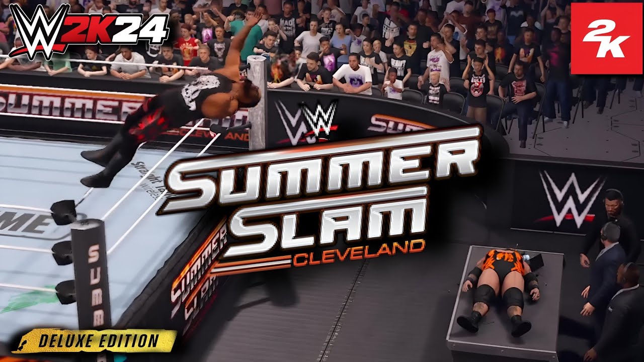 WWE 2K24 - Jacob Fatu vs. Bronson Reed – Last Man Standing: Summer Slam Cleveland 2024 - [2K60 ...