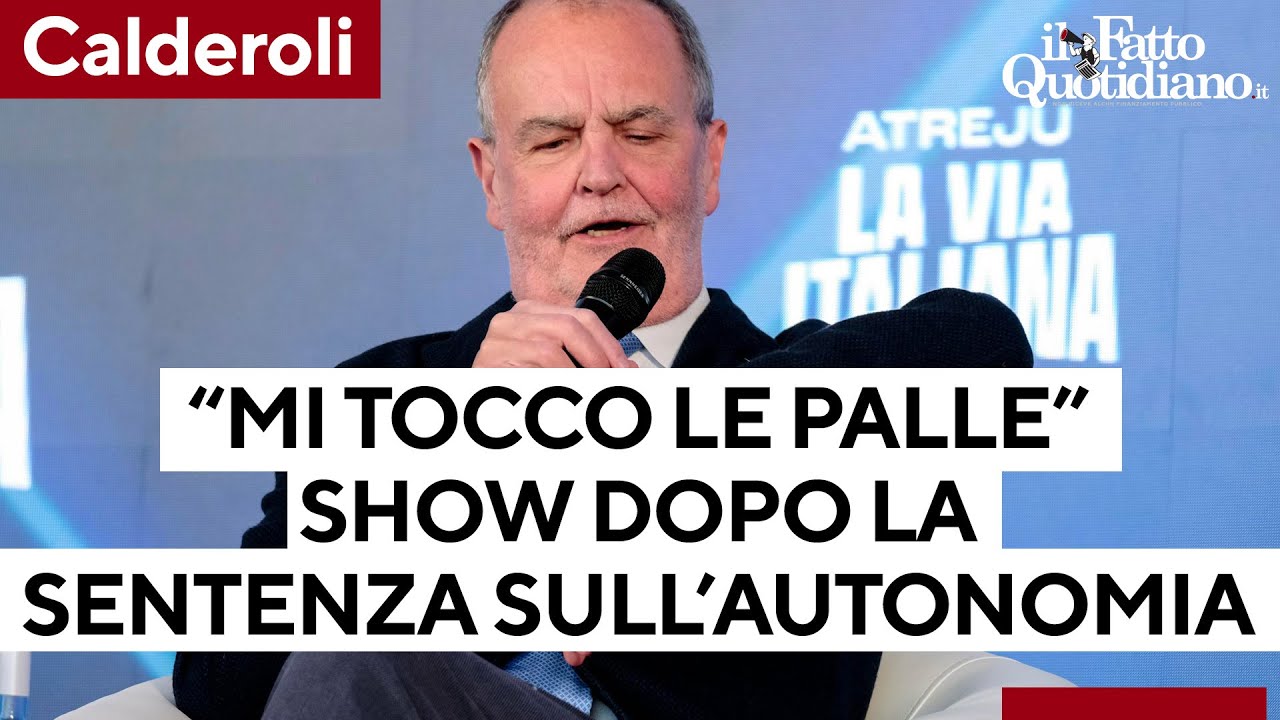 Calderoli show dopo sentenza Cassazione su Autonomia Differenziata: "Mi ...