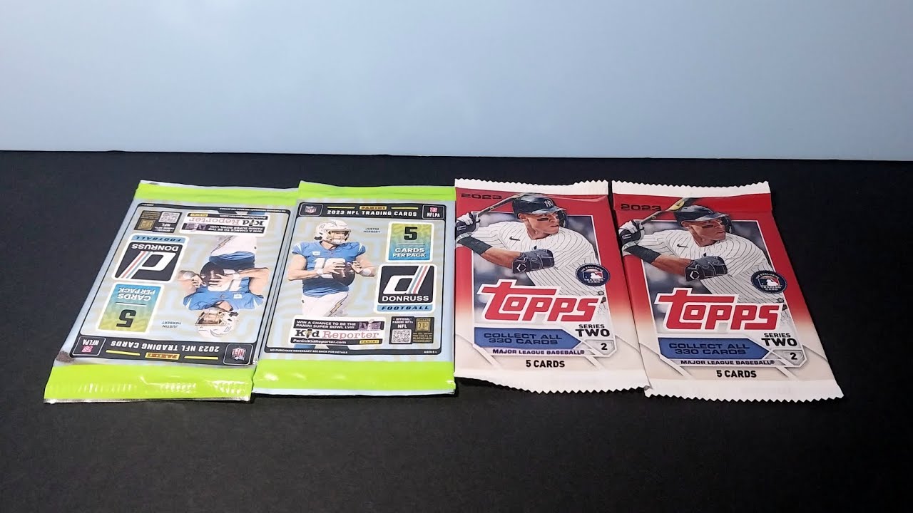 Pack Wars! 2023 Donruss football vs 2023 Topps baseball series 2 - YouTube
