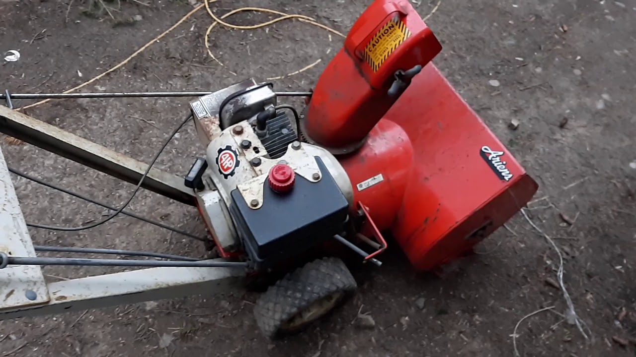 Vintage Ariens Snow Blower! - YouTube